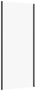 Cersanit Larga - Sprchová stěna 90 cm, černá/čiré sklo S932-134