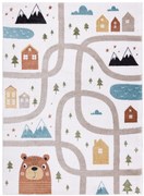 Dywany Łuszczów, Dětský kusový koberec Fun Polar cream, 180x270, vícebarevná, dětský pokoj