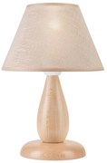 Stolní lampa PERA 1xE27/60W/230V béžová/buk