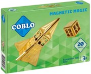 Coblo magnetická stavebnice - zlatá -20 dílů