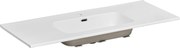 Comad Nábytkové keramické umyvadlo GO 120/DP-8095, 121x46 cm, bílá lesklá