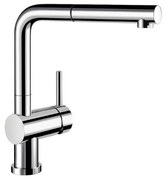 Blanco Linus S-F - Dřezová baterie s výsuvnou koncovkou, sklopná pod okno, chrom 514023