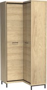 MEDIOLAN | šatní skříň M-14 rohová | 84,7x102 cm | + KOVOVÉ NOZIČKY | UNI provedení | natural hikora