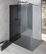 Gelco Vario - Sprchová stěna Walk-In, 100x200 cm, Coated glass, matná černá/kouřové sklo GX1310GX1014
