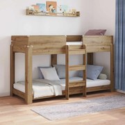 Patrová postel pro děti Artisanový dub 75 x 190 cm 3410546