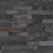 Vliesové tapety na zeď IMPOL 35582-5 Wood and Stone 2, obkladový kámen štípaná břidlice šedo-černá, rozměr 10,05 m x 0,53 m, A.S.Création