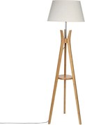 Bílá stojací lampa KALO, 156 cm