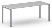 Kancelářský stůl METAL, 200x80 cm, šedá