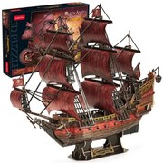 CubicFun - Puzzle 3D Plachetnice Queen Anne's Revenge 391 dílků