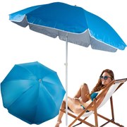 Verk Group Velký plážový slunečník s uv filtrem 210 cm skládací