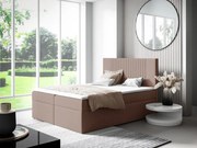 Eka Kontinentální čalouněná postel LINA - Trinity (90x200 cm) Barva látky Trinity: Tmavě béžová (Trinity 2305)