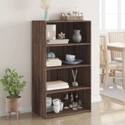 Skříň highboard hnědý dub 70 x 41 x 124 cm kompozitní dřevo
