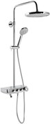 Aqualine Farrao - Sprchový set s baterií, průměr 25 cm, 3 proudy, chrom SL450