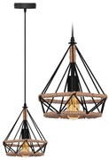 Toolight Industriální minimalistické stropní svítidlo ve stylu boho string APP678-1CP