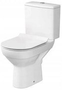 Cersanit CITY - WC kombi + antibakteriální sedátko s funkcí pomalého zavírání, horizontální odpad, přívod vody ze spodu, K35-038
