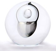 Skleněné těžítko - dekor 07, Opálově bílá/Kouřově černá, 6 cm | České sklo od Artcristal Bohemia