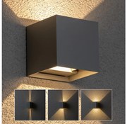 Brilagi - LED Venkovní nástěnné svítidlo CUBE LED/6W/230V antracit IP54