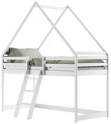 Legno Dětská patrová postel Mono bílá Rozměr (cm): 80x180