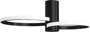 Toolight Toolight, LED stropní svítidlo 22W APP1401-CW, černá, OSW-00959