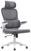 Ergonomická kancelářská židle KAIRO - šedá síťovina