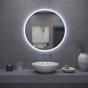 Tutumi Zrcadlo ⌀60 cm s regulovatelným LED osvětlením HOM-02837