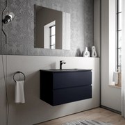 Koupelnová skříňka AVA 80 cm s umyvadlem z minerálního odlitku CREAM
