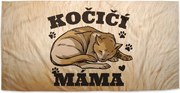 Sablio Ručník Kočičí máma - 30x50 cm
