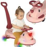 Creative Corner LED Swing FIX S1 gravitační koloběžka s rukojetí růžová max. 65 kg