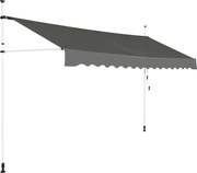 Costway 200 cm široká příchytná markýza bez vrtání, balkonová