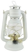 Petrolejová lampa Hurricane White Brass 24 cm Strömshaga
