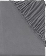 Livarno home Žerzejové napínací prostěradlo, 140-160 x 200 cm (šedá)