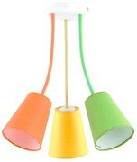 TK Lighting Lustr na tyči WIRE COLOUR 3xE27/60W/230V 2106