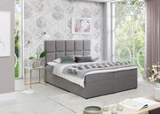 Eltap Čalouněná postel Glossy s úložným prostorem Materiál a barva potahu: Sawana 21 - šedá, Rozměr: 145x200