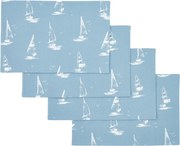 Bavlněná prostírání v sadě 4 ks 30x46 cm Salcombe Boats – Catherine Lansfield