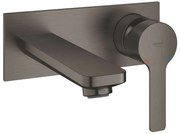 Grohe Lineare - Umyvadlová baterie pod omítku, 2-otvorová instalace, kartáčovaný Hard Graphite 19409AL1