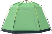 Kempinkový stan 6 osob rodinný stan kopulovitý stan imitace kůže 2000 mm snadné sestavení pro rodiny trekking festival ocel sklolaminát zelená 320 x …