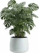 PLASTOVÝ KVĚTINÁČ LUNA VASE 48X38 CM BÍLÁ
