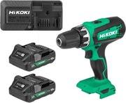 HiKOKI - 18V AKU vrtací šroubovák, 2x aku 2,0 ah Li-Ion, nabíječka DS18DFWCZ