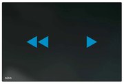 Alca - Elektronické ovládání splachování, s podsvícením, pro instalační moduly Slim, sklo/černá NIGHT LIGHT-2-SLIM