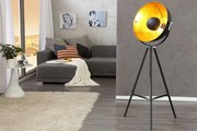 Stojanová lampa STAGE černo zlatá