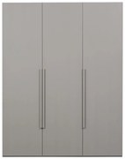 Šedá modulární skříň v dekoru ořechu 165x210x58 cm Rens – WOOOD