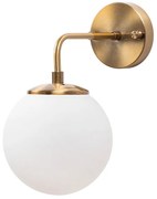 Bílé/v mosazné barvě nástěnné svítidlo ø 15 cm Viran – Opviq lights
