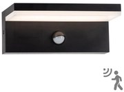 Polux LED Venkovní nástěnné svítidlo se senzorem TESA LED/10W/230V IP54 černá 324054