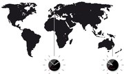 Clocker Nalepovací hodiny Worldtime Barva ciferníku: Černá