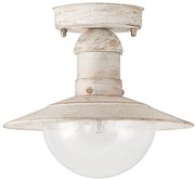 Brilagi - Venkovní stropní svítidlo MOLDE 1xE27/60W IP44 bílá/patina