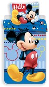 Bavlněné dětské povlečení na jednolůžko 140x200 cm Mickey "Hello" – Jerry Fabrics
