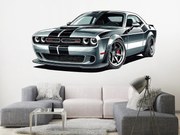 Dodge Challenger samolepka na zeď arch 100 x 50 cm