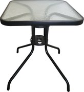 TRENDIE Zahradní stolek se sklem 60x60cm