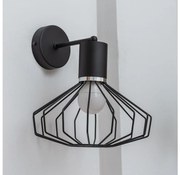Nástěnná lampa SOLANO 1xE27/15W/230V černá/lesklý chrom