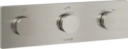Kludi Tronic - Termostatická baterie pod omítku, pro 2 spotřebiče, kartáčovaný nikl 38300N5-00